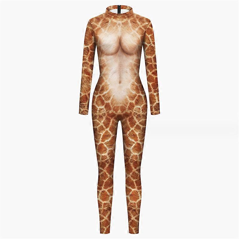 Halloween Cosplay Costume Funny Bodysuit Women Mens Spandex Zentai Suit ...