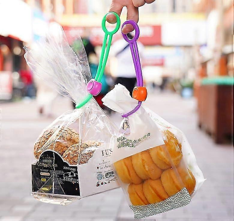 12 Pack Bag Clips Food Clips,Multi-Purpose Sealer, Reusable Cable Ties ...