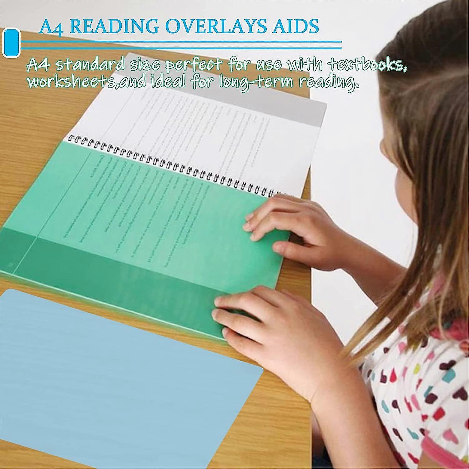 8x A4 Colour Overlays For Dyslexia, Dyslexia Reading Overlays Aid ...