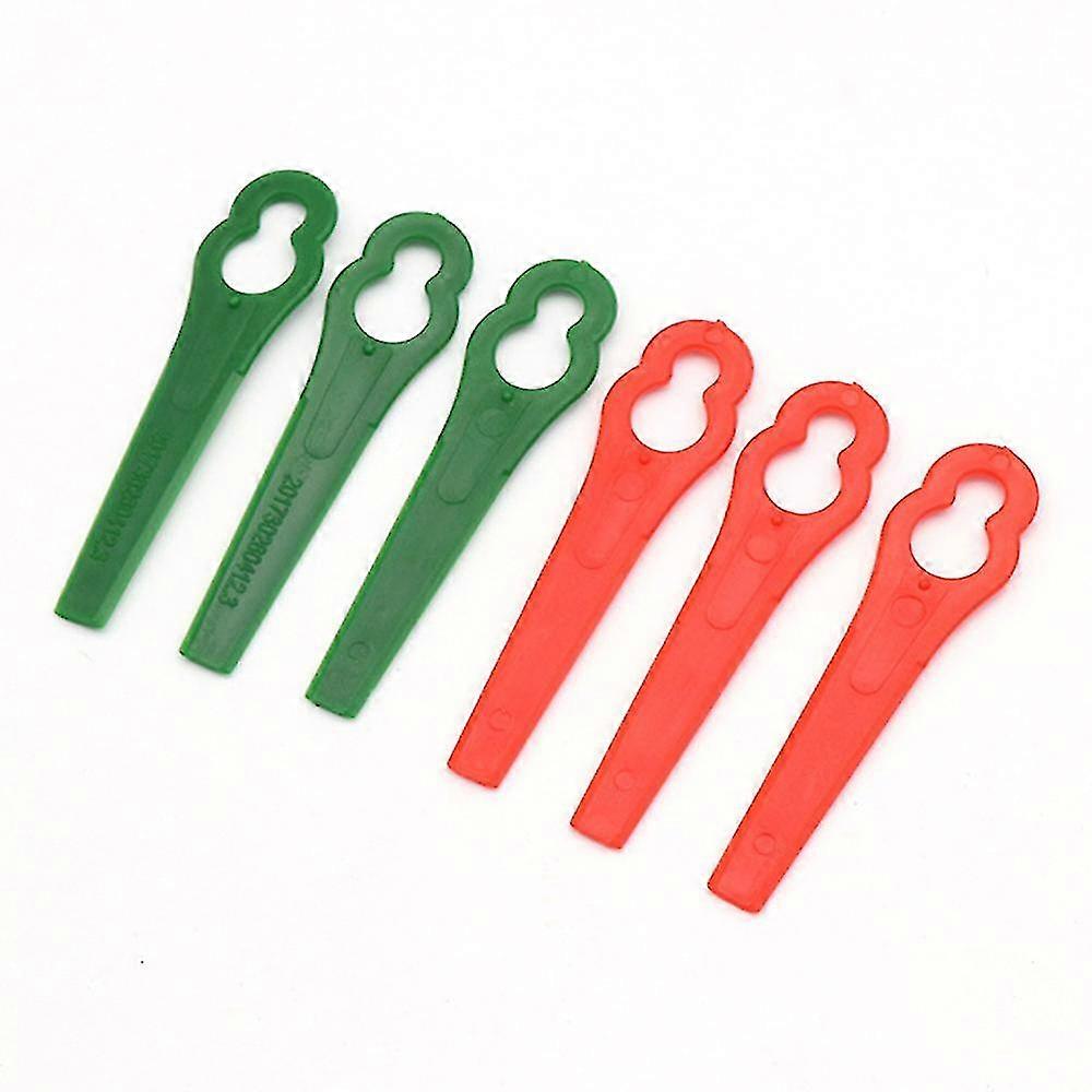 100pcs Lawn Mower Blades Plastic Trimming Blades Grass Trimmer Blade ...