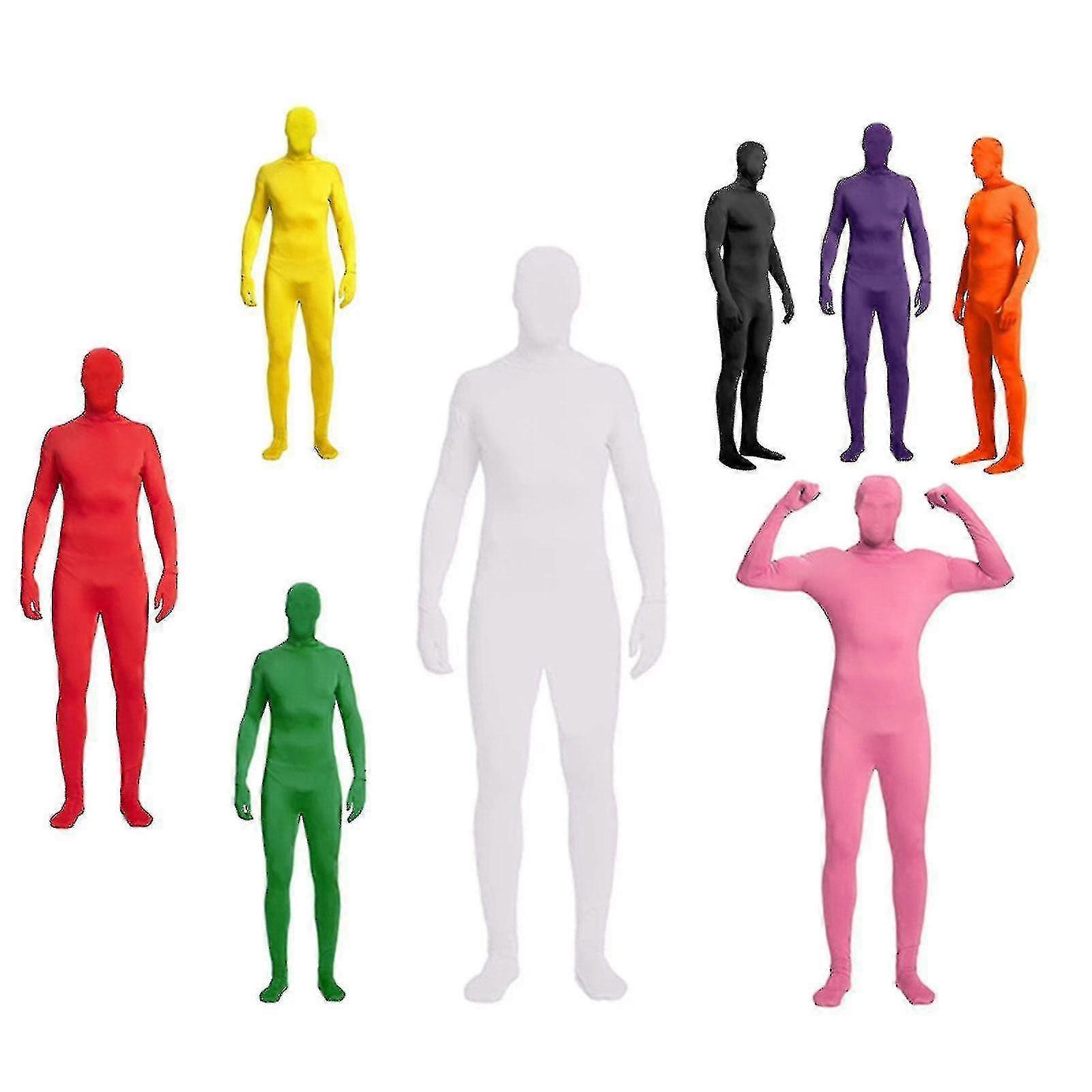 Party Costume Invisible Morph Suit Adult Mens Womens Full Body Spandex ...