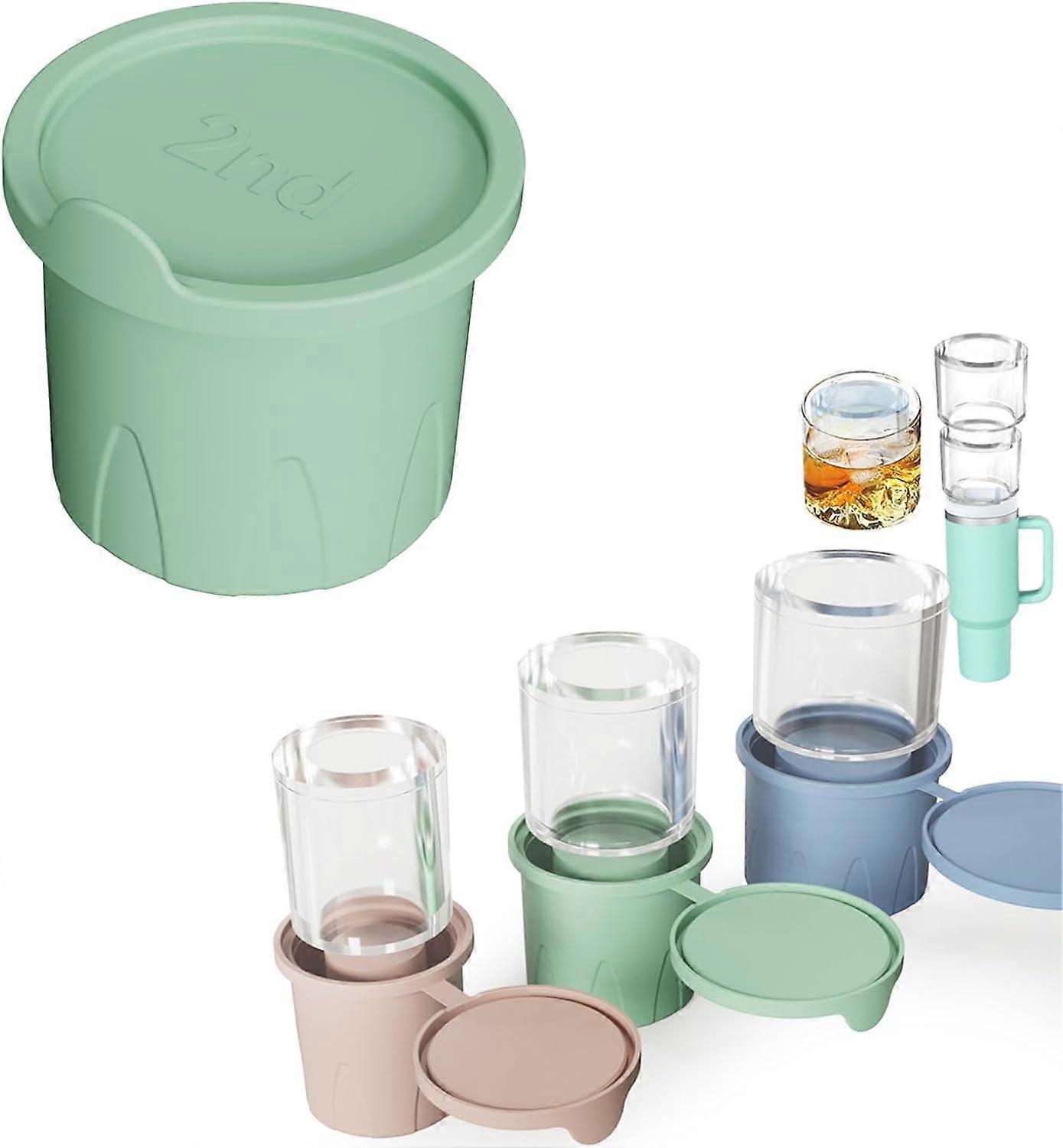 3 Hole Ice Trays For Stanley Tumblers Ice Cube Mold Food Silicone Ice ...