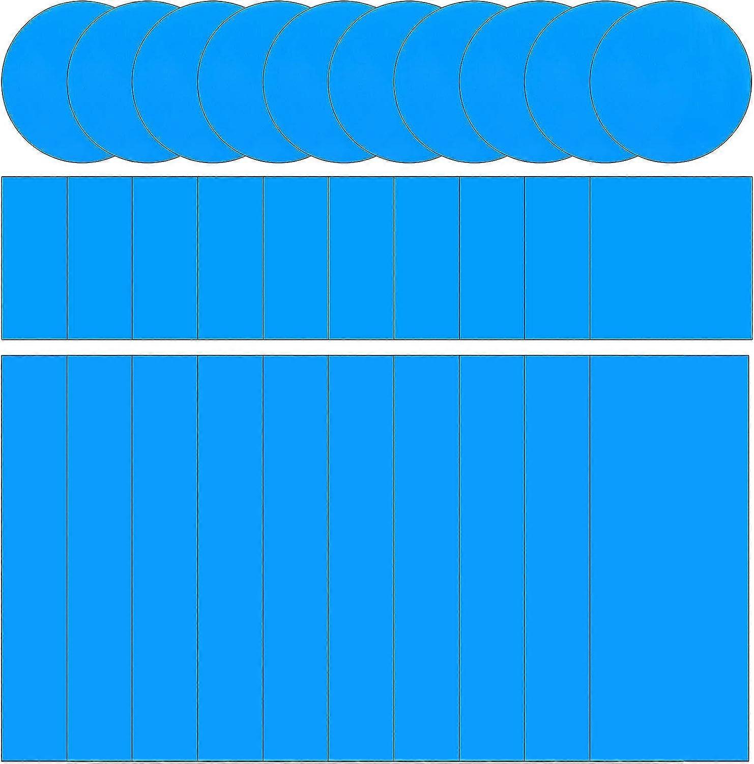 30 Pieces Self Adhesive PVC Repair Patches, Vinyl Swimming Pool Liner ...