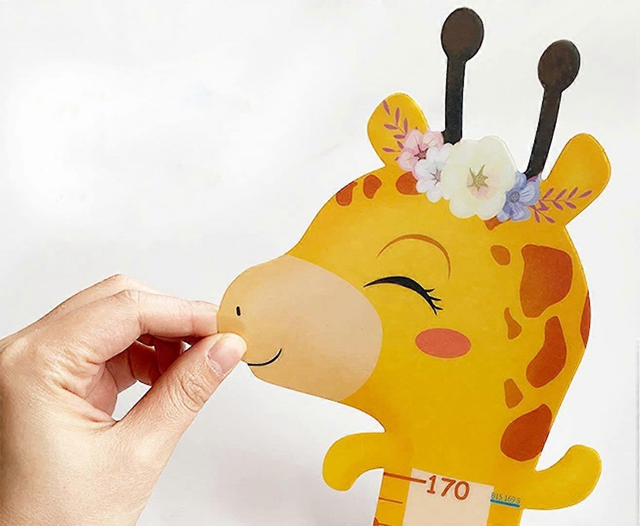 Height Growth Chart Kids Animals Measuring Height Indicator Tape Ruler ...