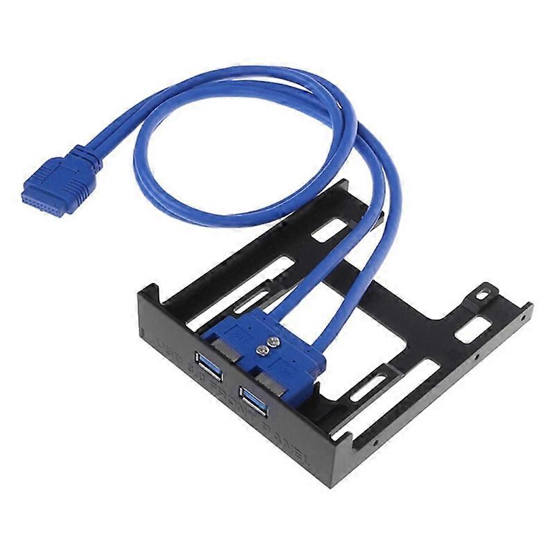20Pin 2 Port USB 3.0 Front Panel Cable Adapter USB3.0 Hub Plastic ...