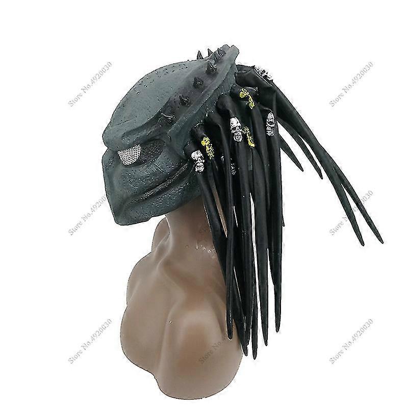 Predator Mask Helmet Dress Up Headgear Halloween Predator Cosplay Party ...