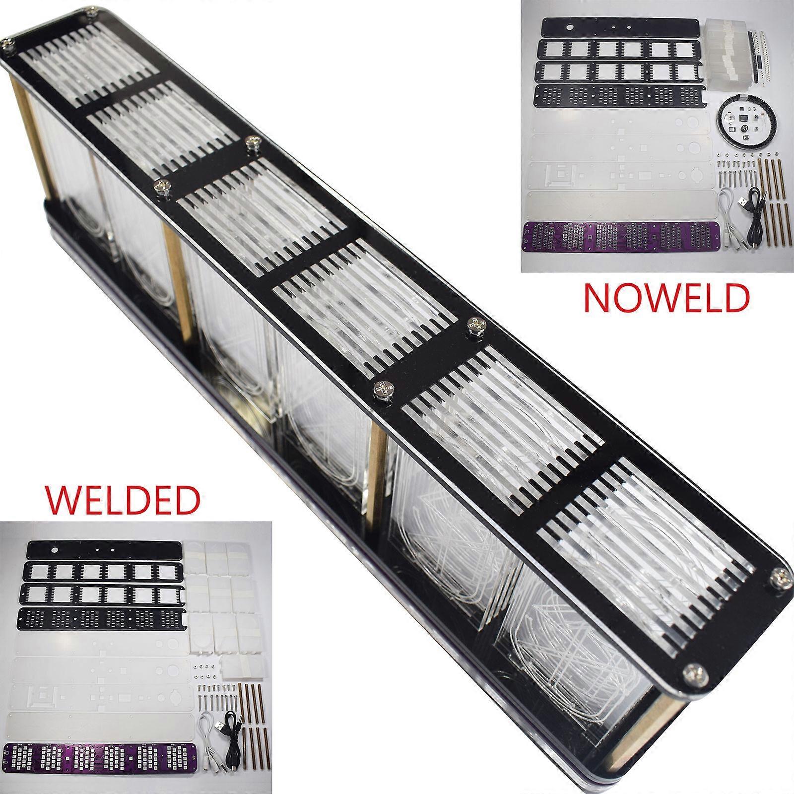 Tube Clock DIY Nixie Tube Clock Kit Simulation Digital Calendar Desktop ...