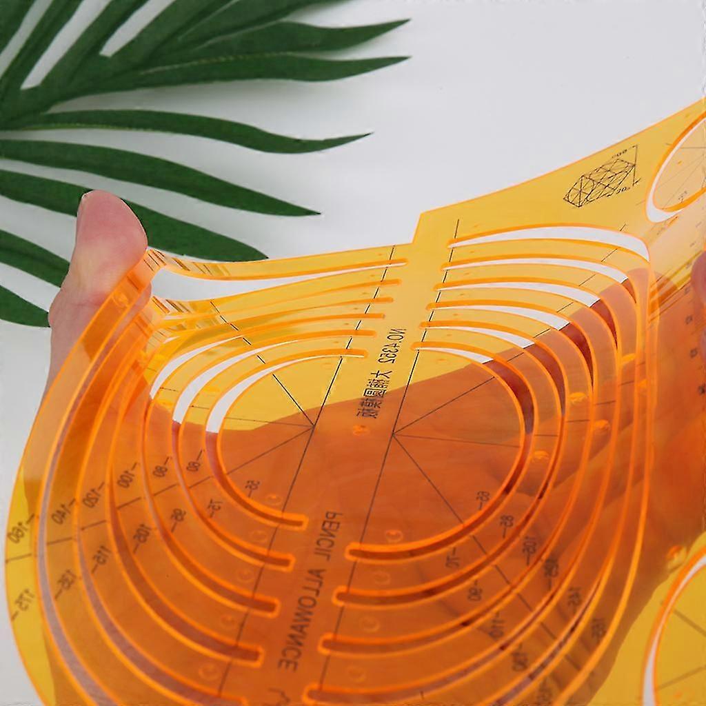 K Resin Ellipses Drafting Templates Large Isometric Ruler Measuring ...