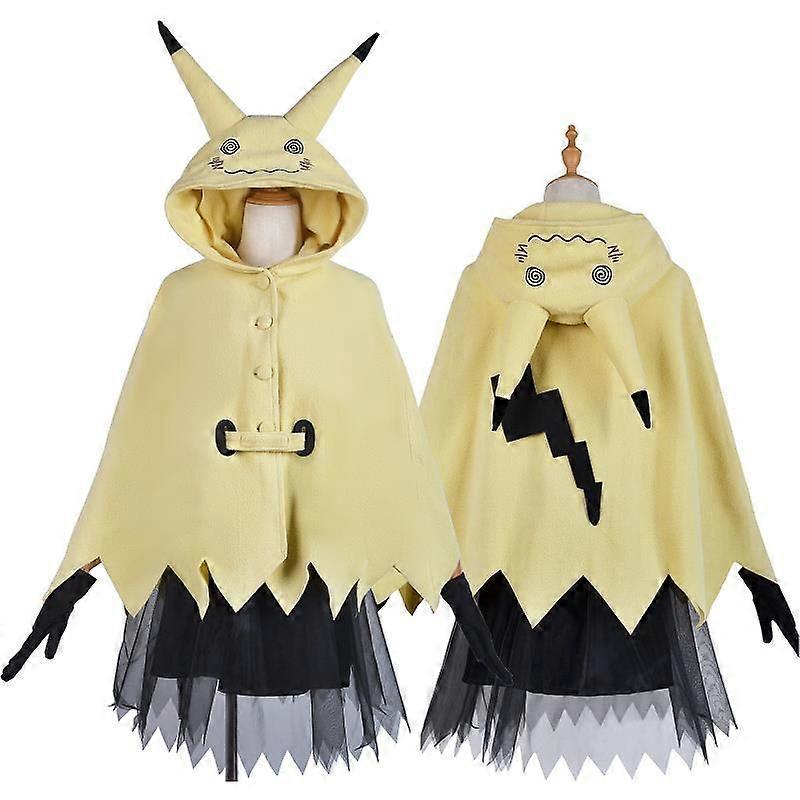 Mimikyu Cartoon Suit Women Pajama Anime Cloak Dress Costume Halloween ...