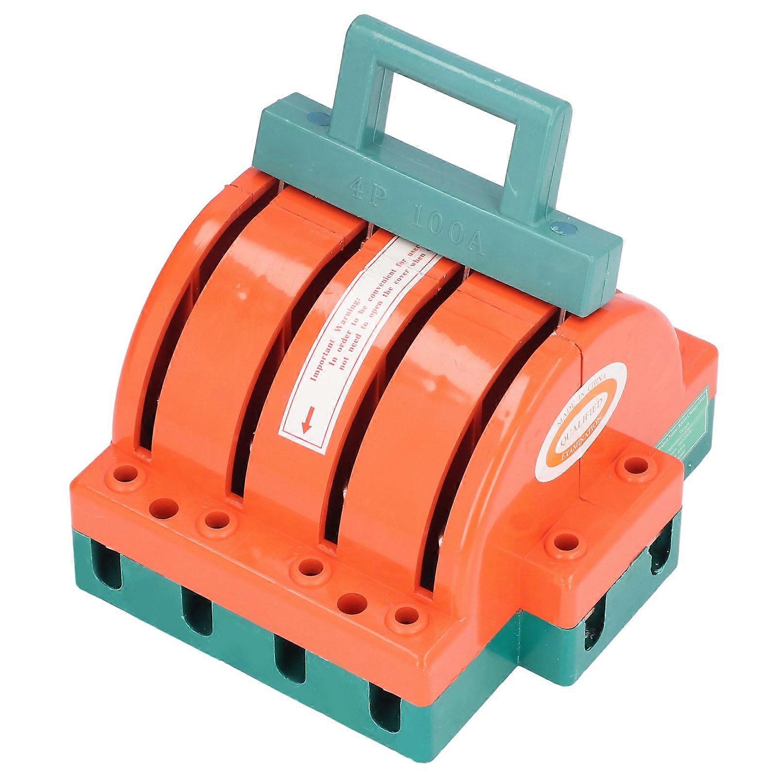 100A 4 Pole Double Throw Knife Switch Electrical Disconnect Knife ...