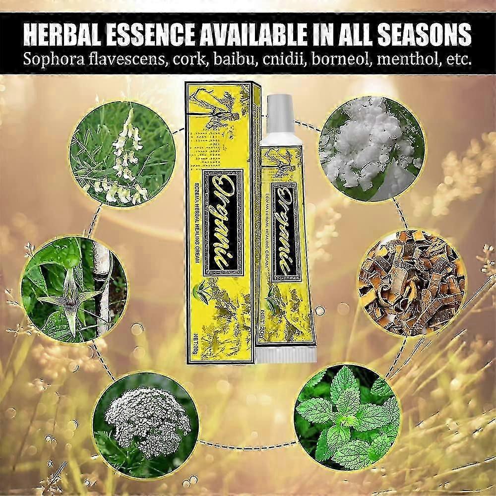 Natural Chinese Herbal Anti-itch Cream, Organic Eczema Herbal Healing Cream, Anti-itch Cream ...