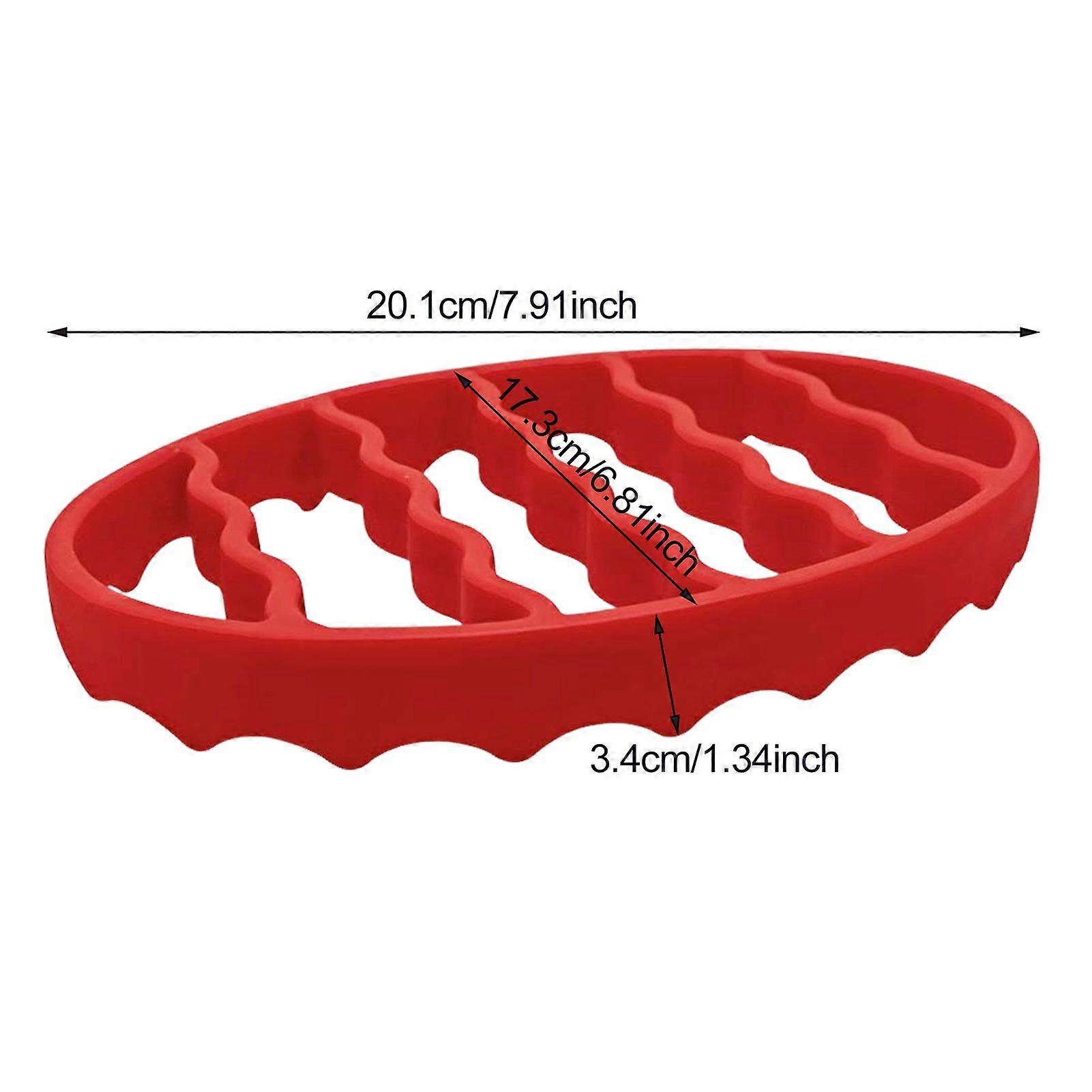 Oval Silicone Roast Rack Pot Stand Multipurpose Cooking Rack for Stoves ...