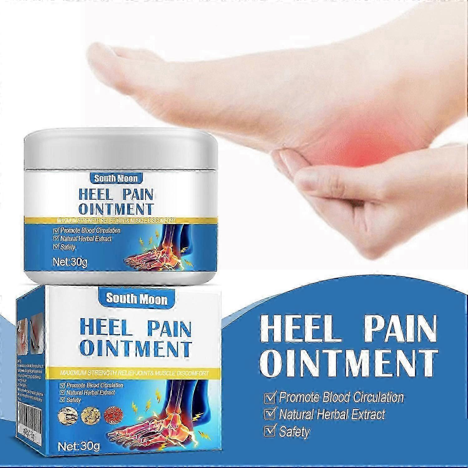 2 Pieces South Heel Pain Paste Heel Spurs Pain Relief Rigid Arch Strain ...