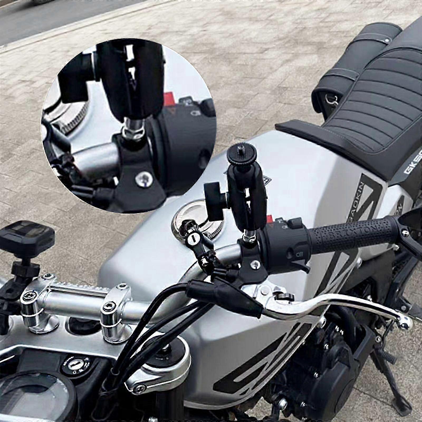25mm Ball Head Adapter with M8 or M10 Thread Post Motorcycle Handlebar ...
