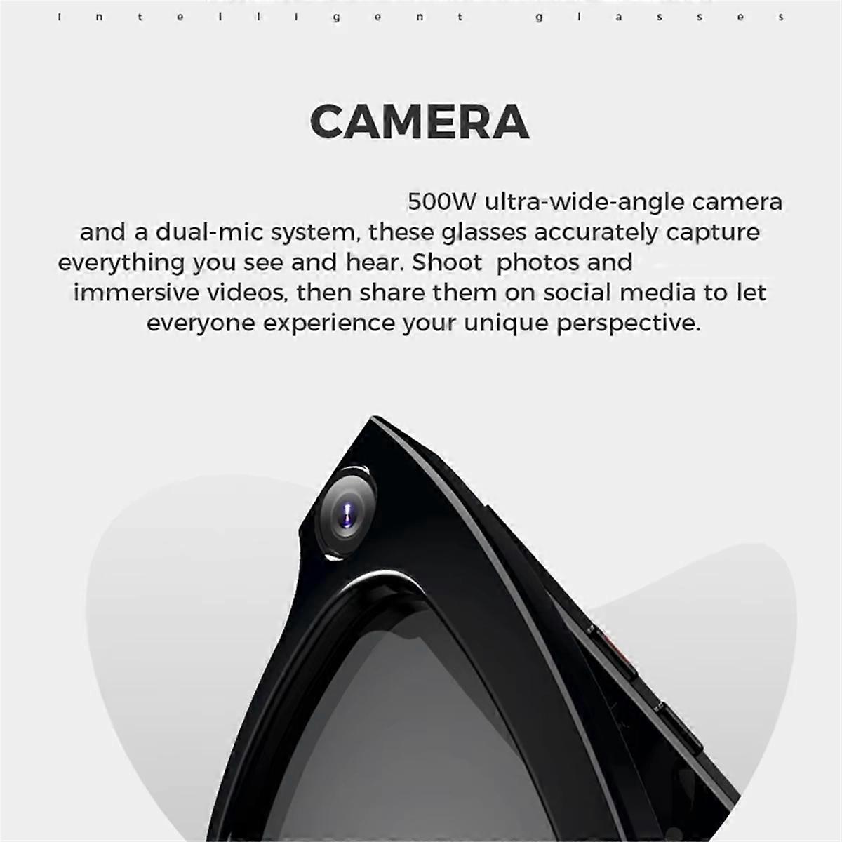 AI Glasses 500W HD Anti-Shake Camera Glasses Ai Translation Calls,Video ...