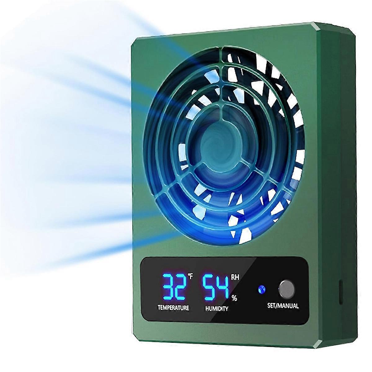 Reptile Ventilation Fan with Humidity Sensor and High-Temp Alarm, Fan ...