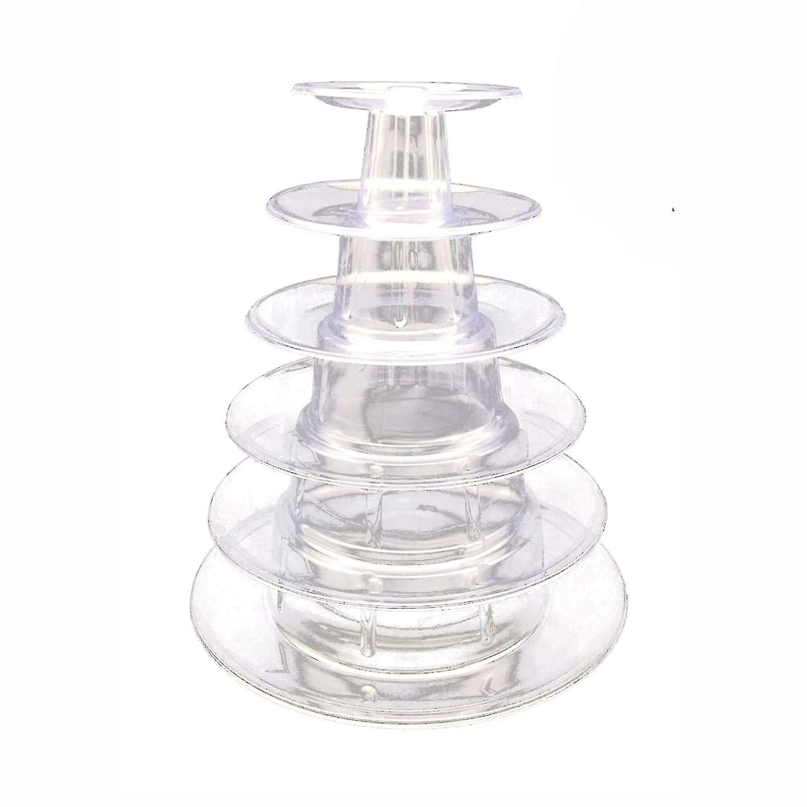 6 Tier Macaron Tower Stand For Wedding Birthday Party, Cupcake Cake ...