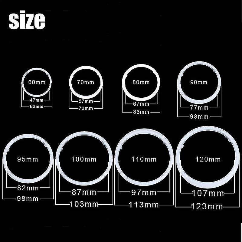 2pcs Cob Led Angel Eye Halo Ring 60mm 70mm 80mm 90mm 95mm 100mm 110mm ...