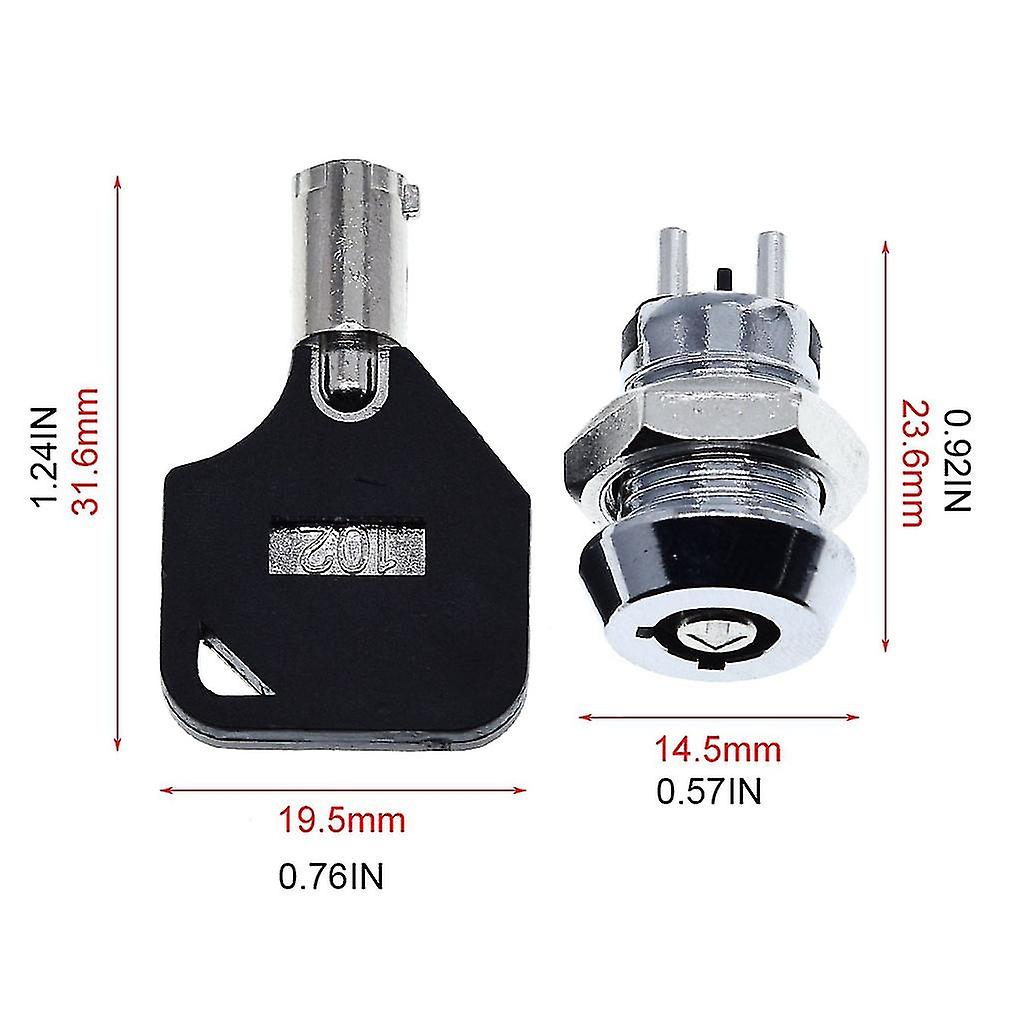 12mm Stainless Steel Power Lock For Key Switch Tubular For Key Lock ...