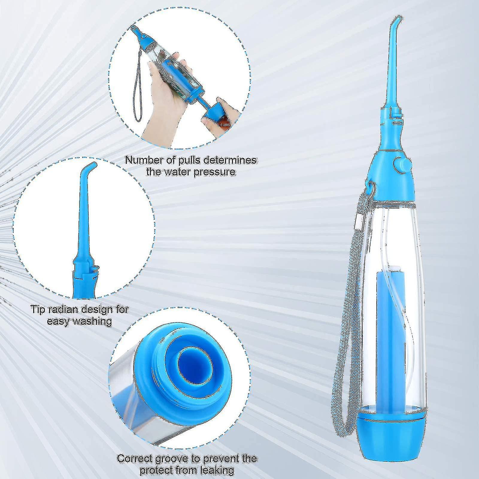 Tonsil Stone Remover Dental Water Jet Flosser Manual Pump Type Low ...