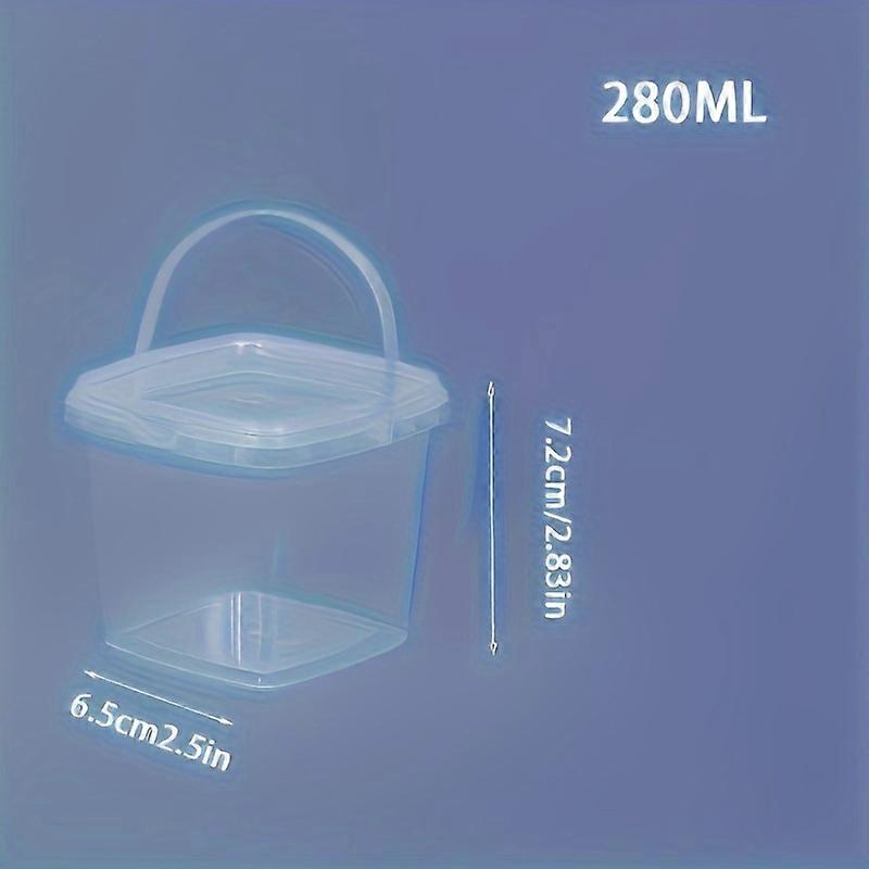 Clear Plastic Storage Bucket With Lid - Perfect For Ice Cream, Desserts ...