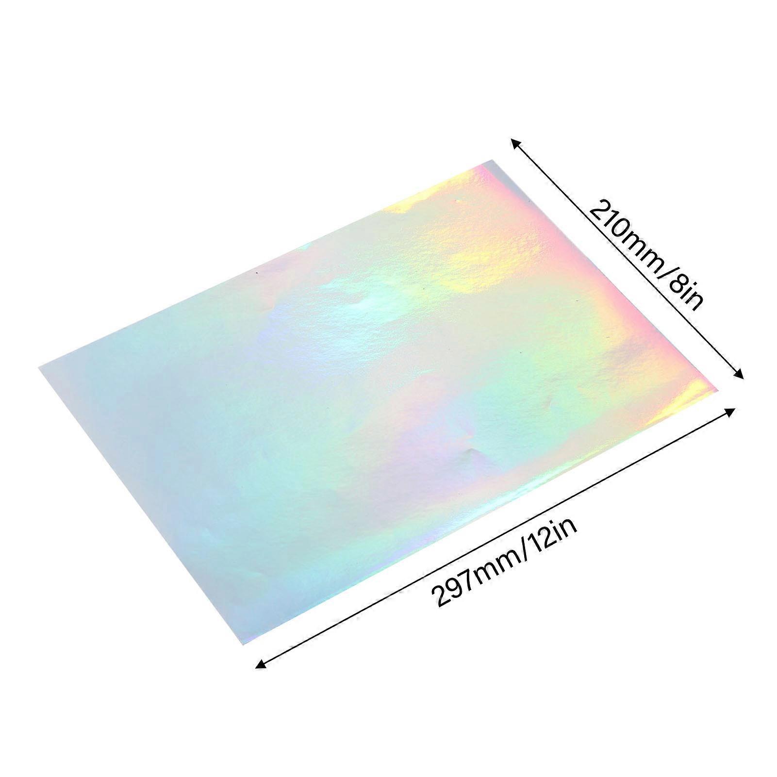 22 Sheets A4 Printable Holographic Sticker Paper Waterproof Inkjet ...