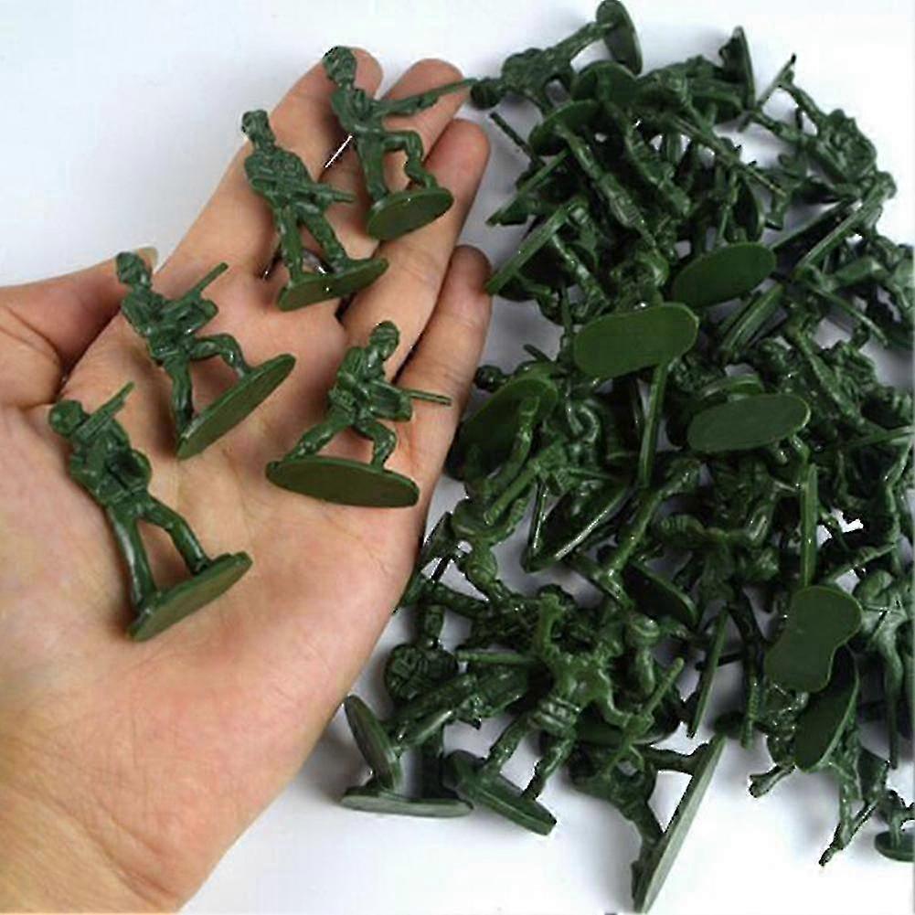 100Pcs Mini Classic Soldiers Figures Models Playset Desk Decor Kids Toy ...