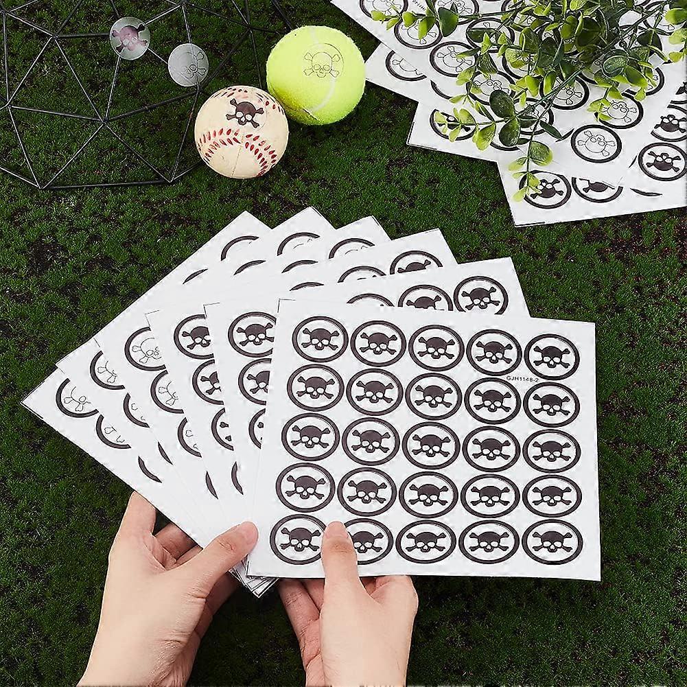 650pcs 2Style Football Helmet Stickers 1.1 Inch Skull Stickers Self ...