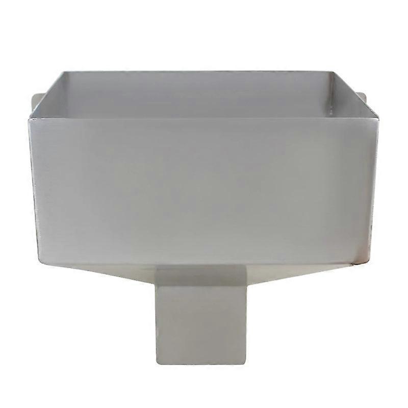 For Stainless Steel Square Funnel 1pc Side Inlet Hopper Siphon ...