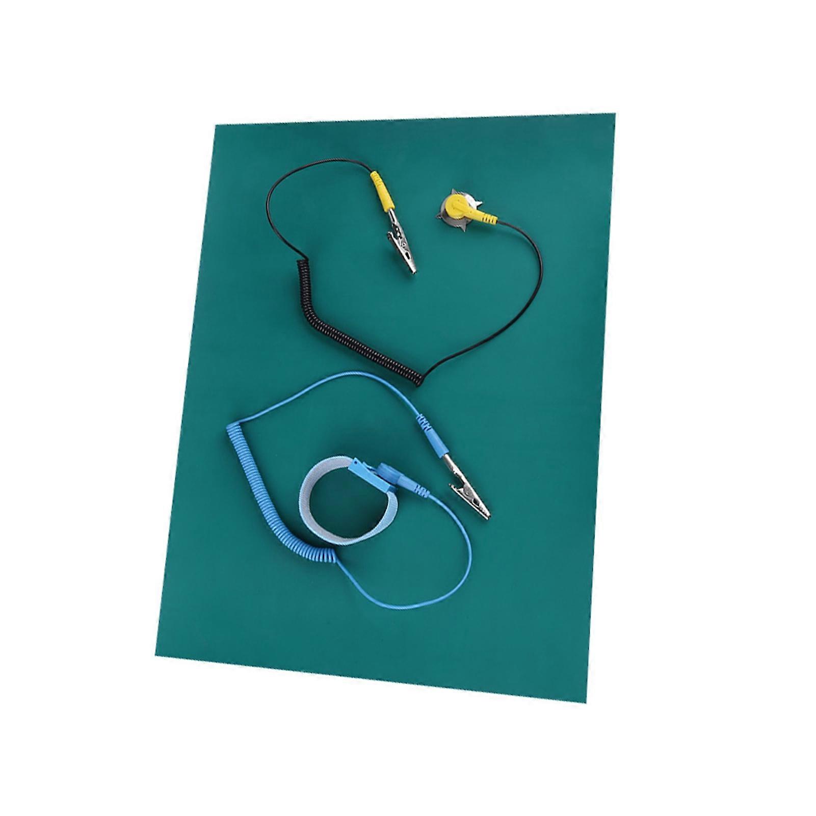 Electrostatic Discharge Anti Static Wrist Strap Ground Wire Mat Set for ...