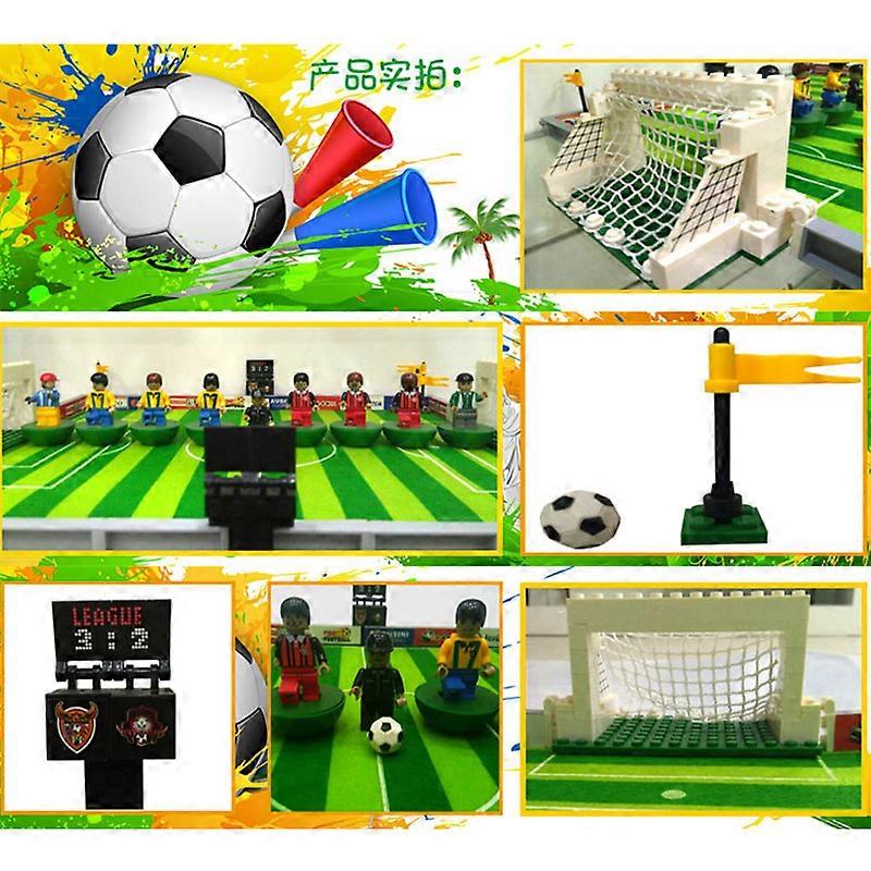 Soccer Football Field Stadium Worldwide Team Player Football Figures ...