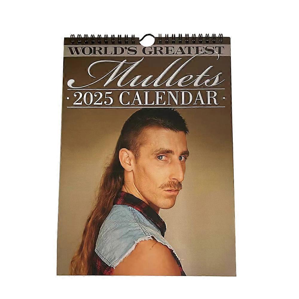 2025 World'S Greatest Mullets Wall Calendar Wall Planner Calendar Funny ...