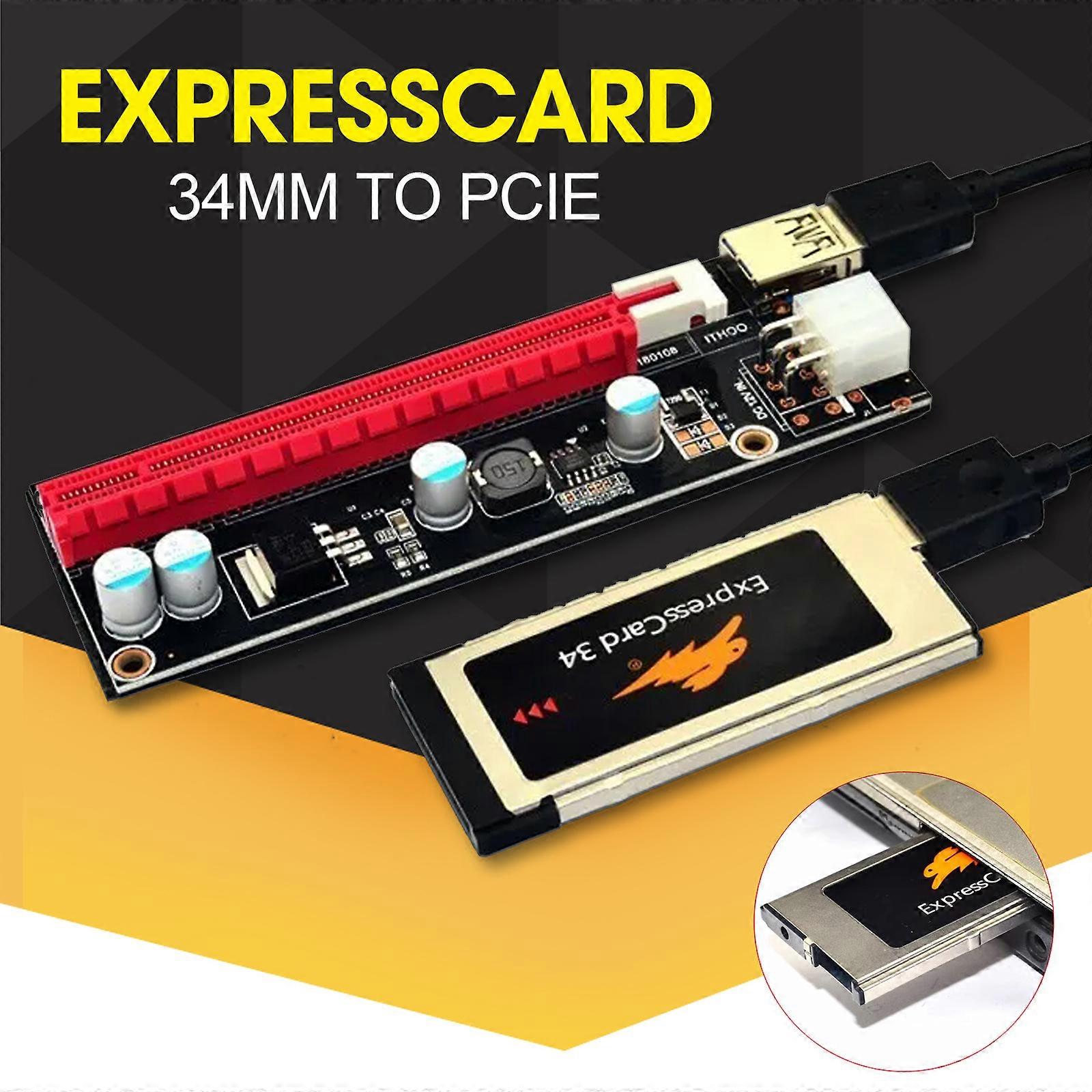 Expresscard Express New Card 34mm to PCI-E Riser For Laptop External ...