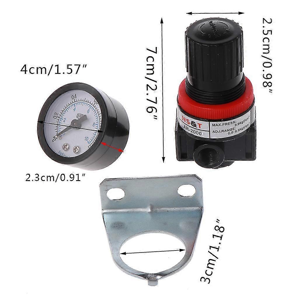 Ar2000 Air Control Pressure Gauge Compressor Relief Regulator ...