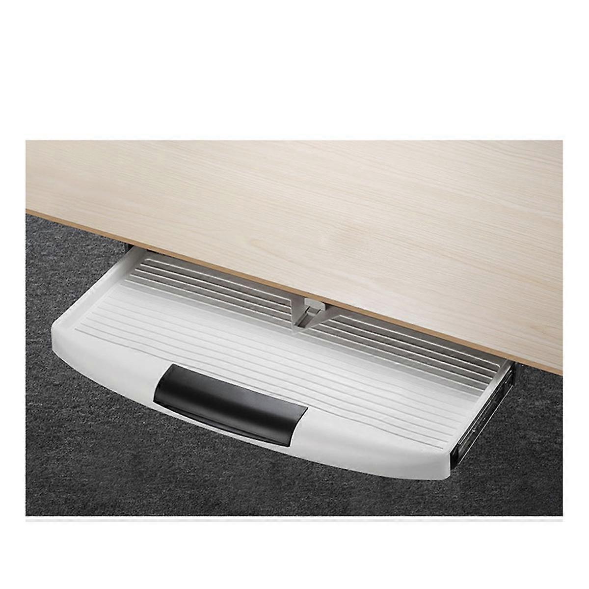 Under Desk Keyboard Storage Plate Hidden Drawer Keyboard Tray Office ...