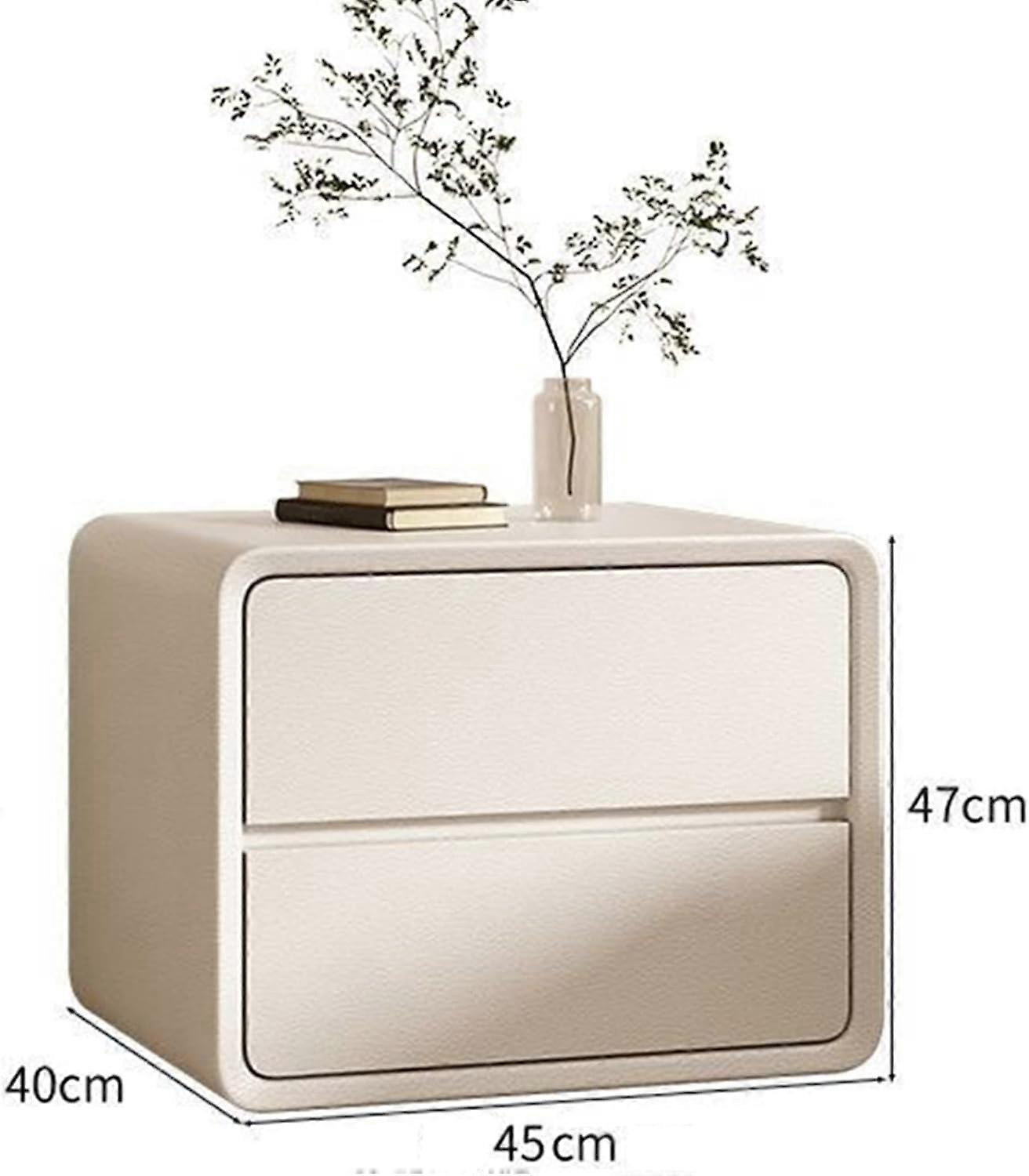 Bedside Table Storage Cabinet Bedroom Bedside Hidden Double Drawer ...