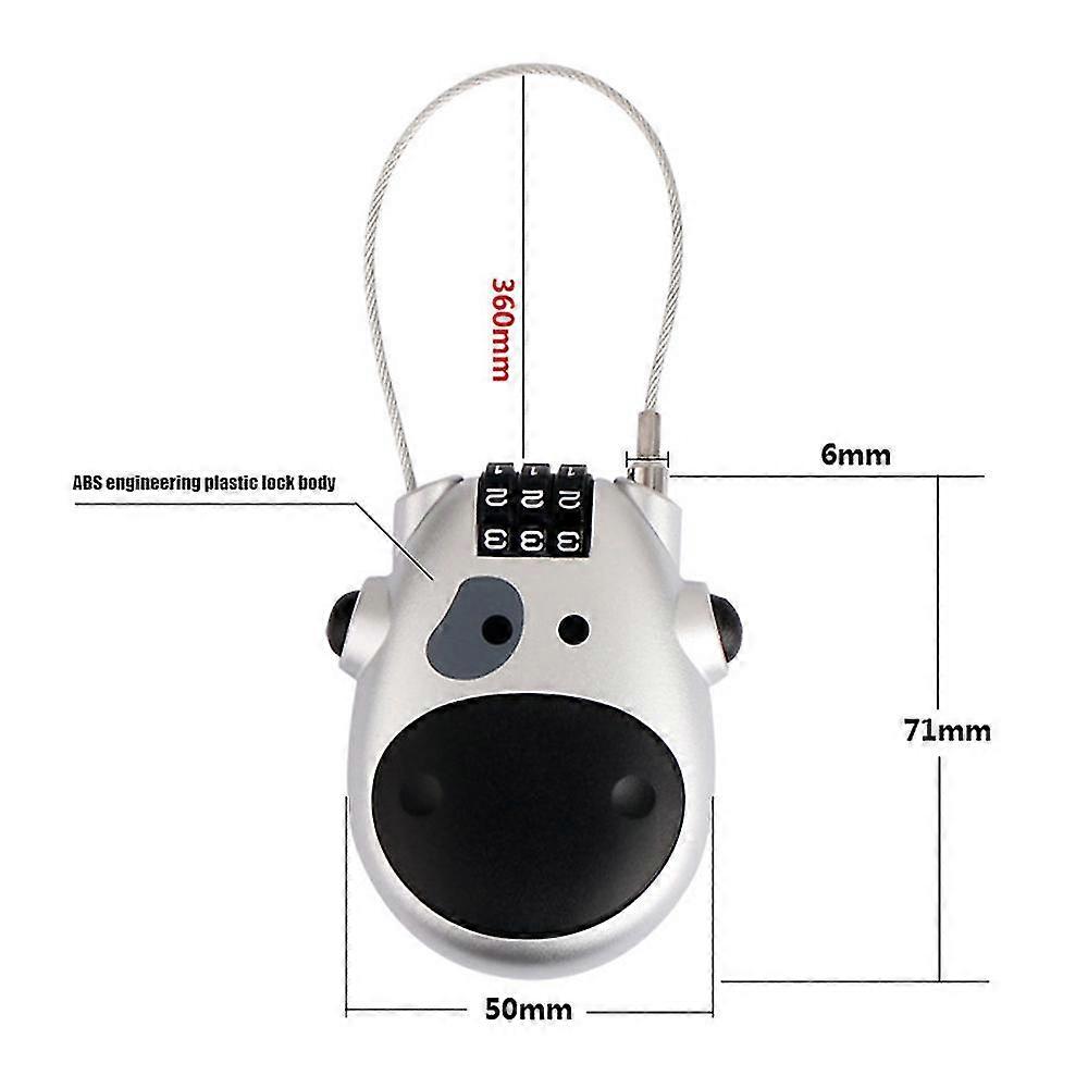 Portable Anti-theft Telescopic Wire Lock Security Lock Bicycle Helmet ...