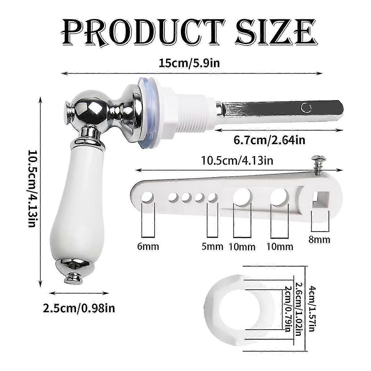 Ceramic Toilet Flush Handle, Toilet Handles Flush Lever Traditional ...