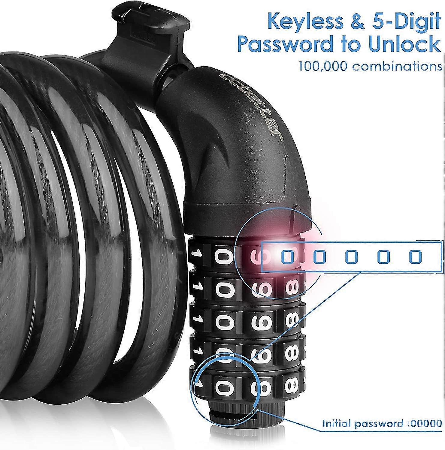 Bike Lock Bike Lock, Cable Lock For Bicycle Scooter Motorcycles Bicycle ...