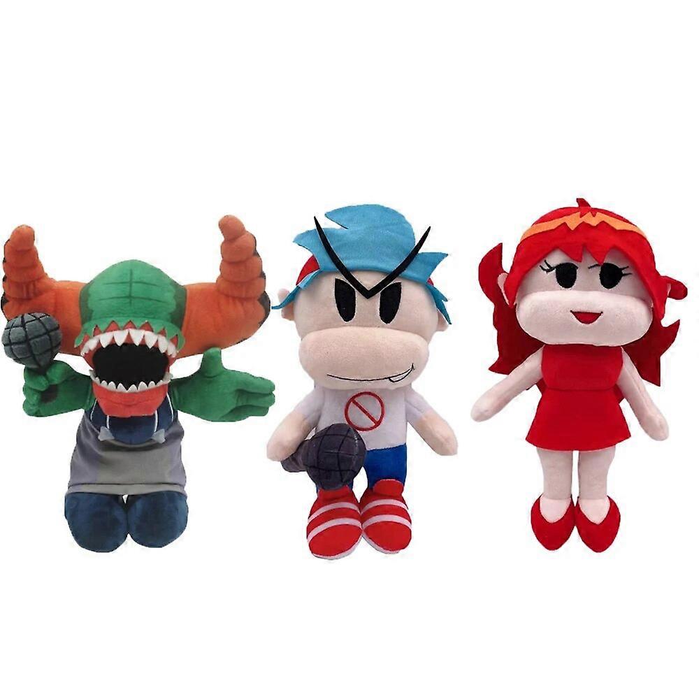 1/2/3pcs Friday Night Funkin Plush Toys Boyfriend Girlfriend Tricky the ...