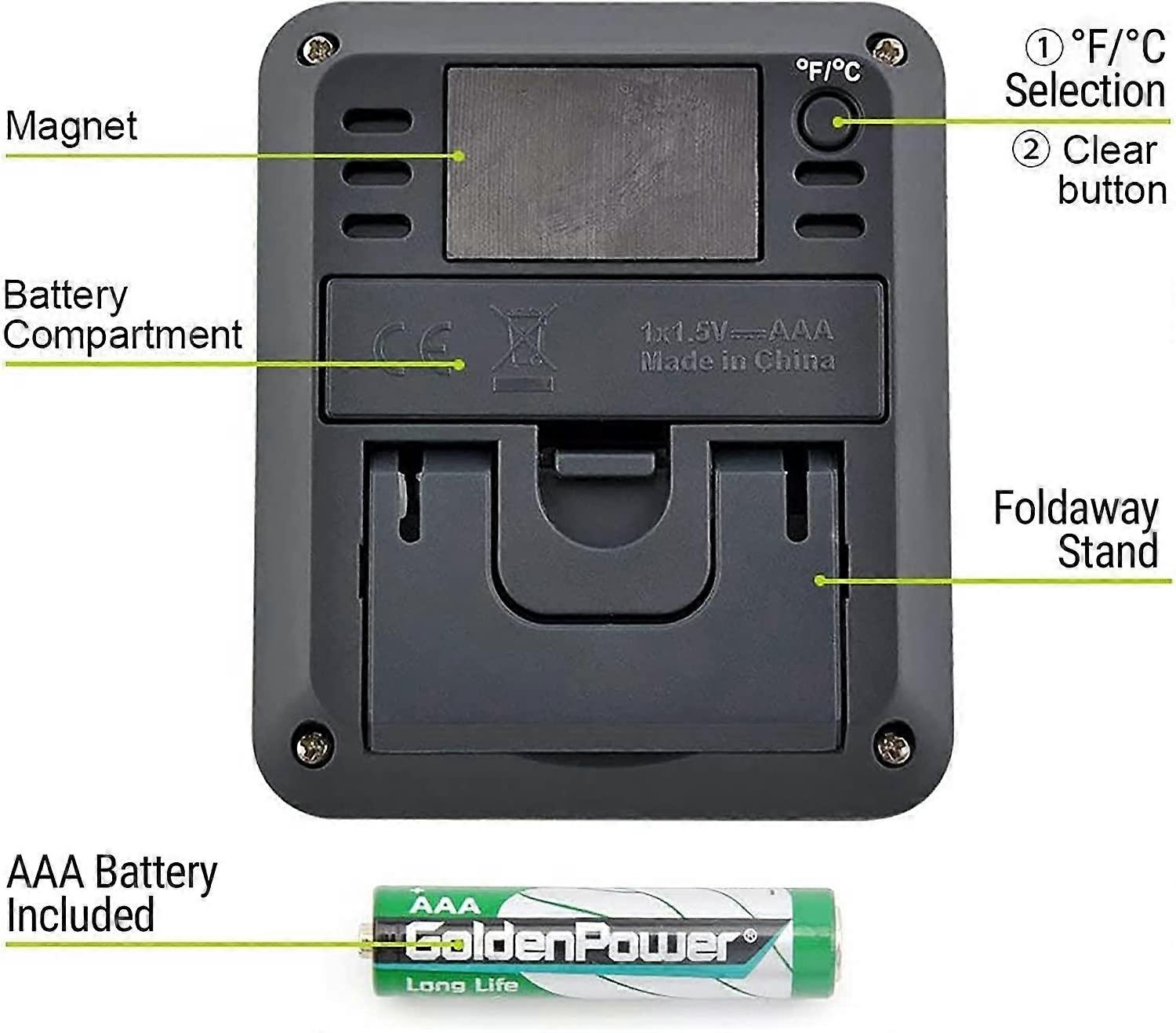 Digital Thermo-Hygrometer | Indoor Room Thermometer with Recording and ...