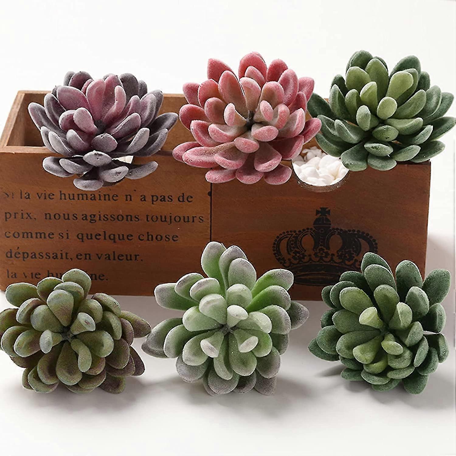 16 Packs Succulents Plants Artificial, Artificial Plants Unpotted Fake ...