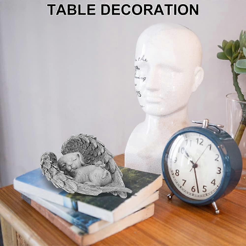 Pet Memorial Stone, Resin Dog Memorial Statue Pets Grave Marker Grave ...