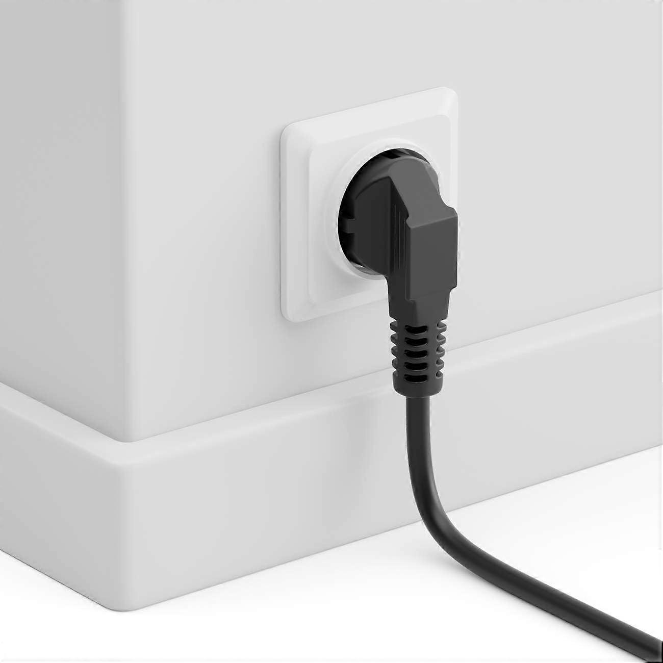 1m Power Cable Protective Contact Plug F Type, C13 Power Connector ...