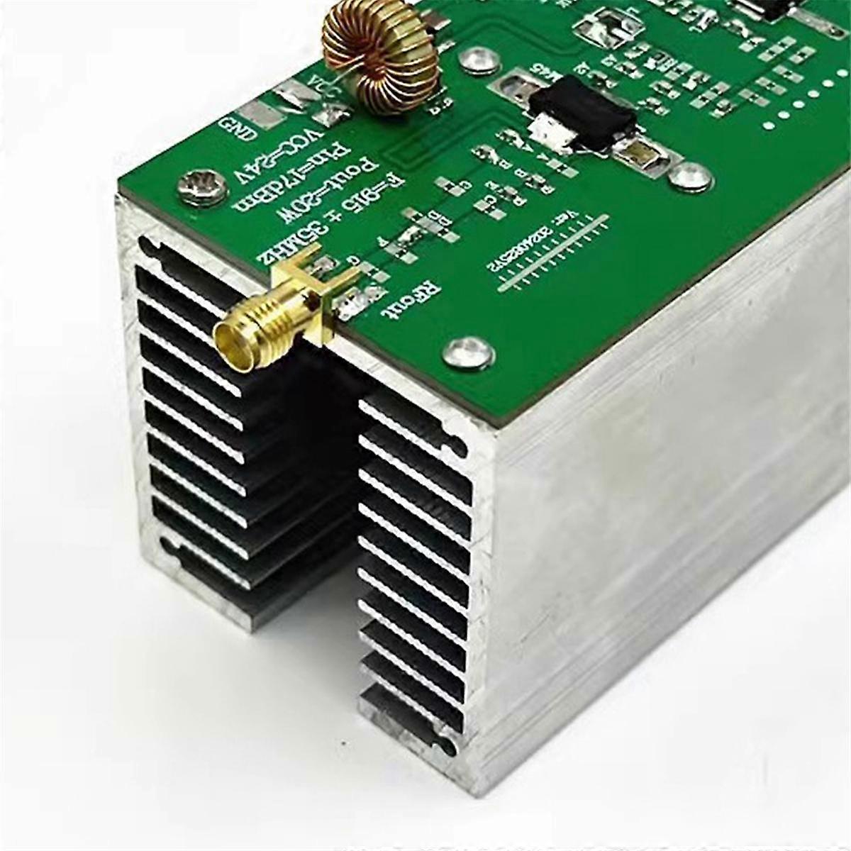 RF Power Amplifier 915MHz 20W+ RF Power Amp with Heat Sink Radio RF ...