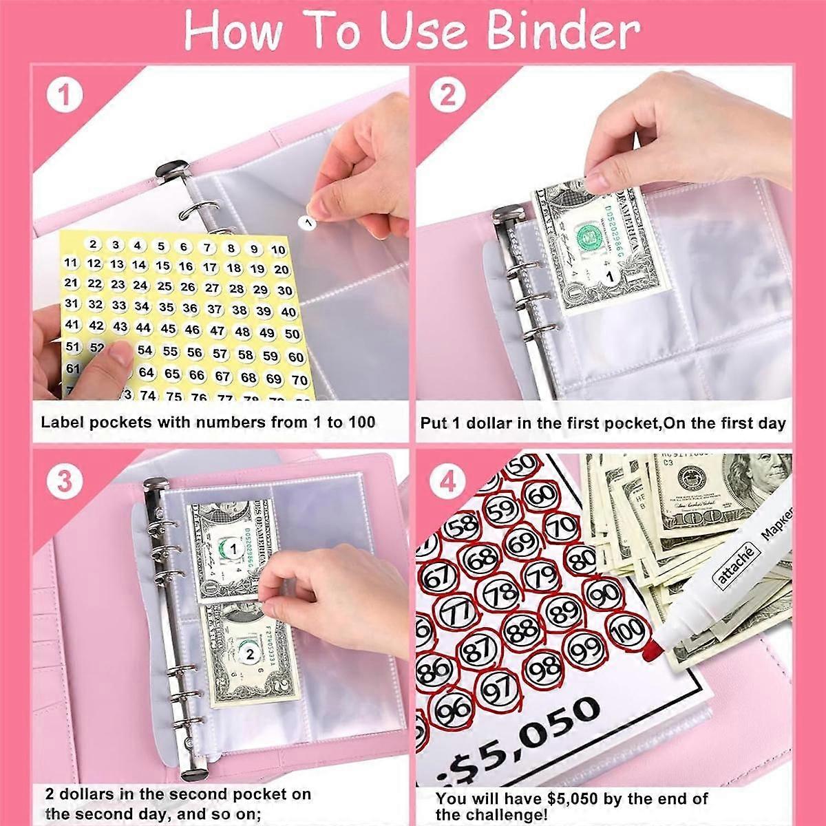 Money Saving Binder, Envelope Savings Challenge Book, Envelope ...