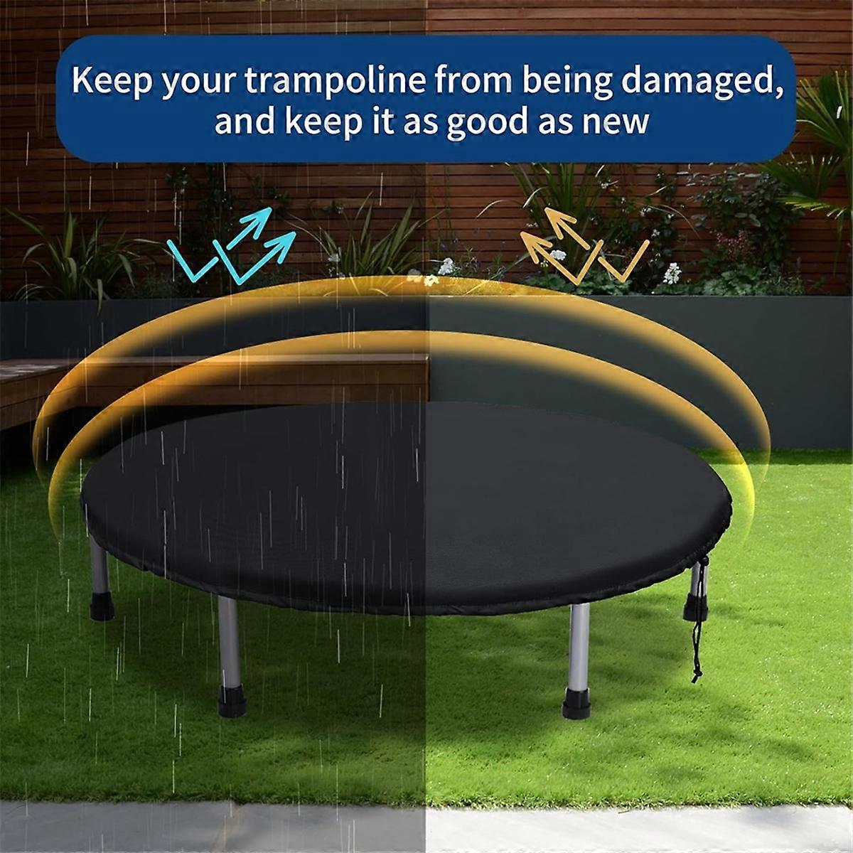 Mini Trampoline Cover Waterproof Fitness Protective Trampoline Round ...