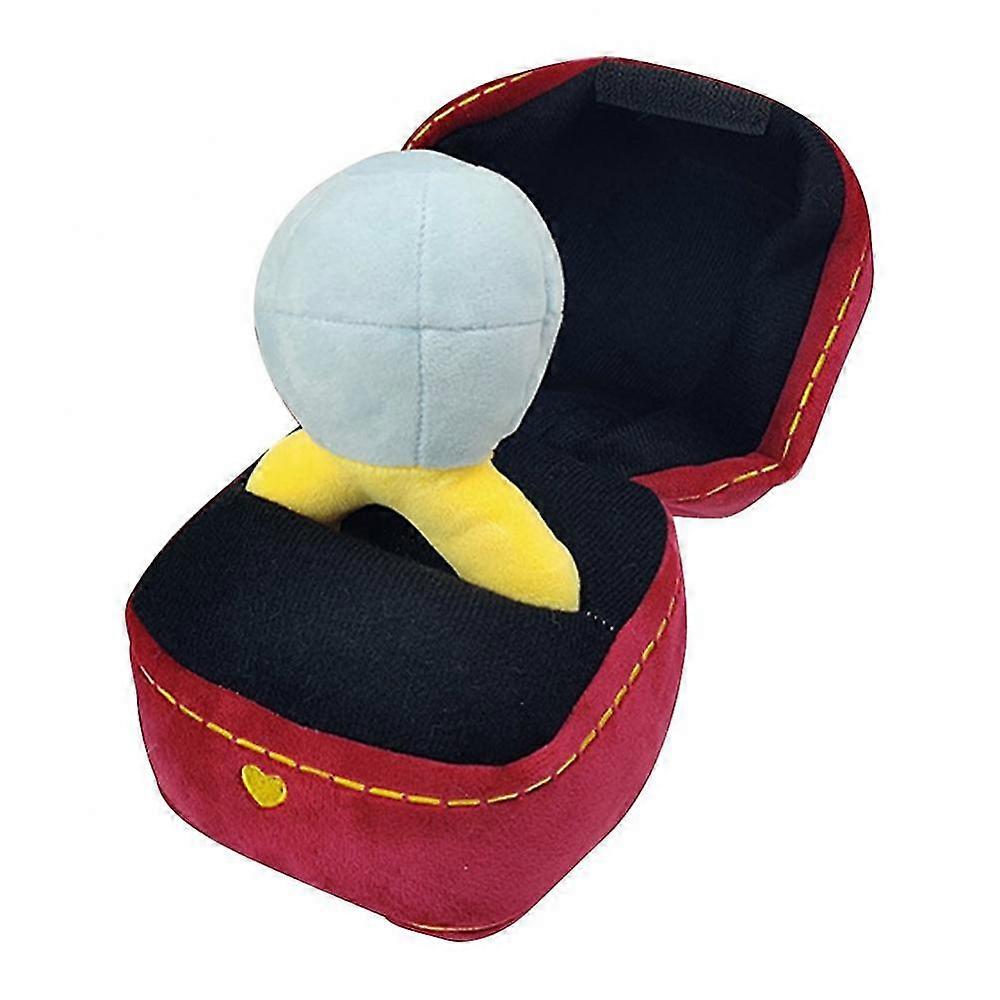 Creative Ring Box Plush Toy Love Ring Case Stuffed Pet Chew Toy Sounds ...