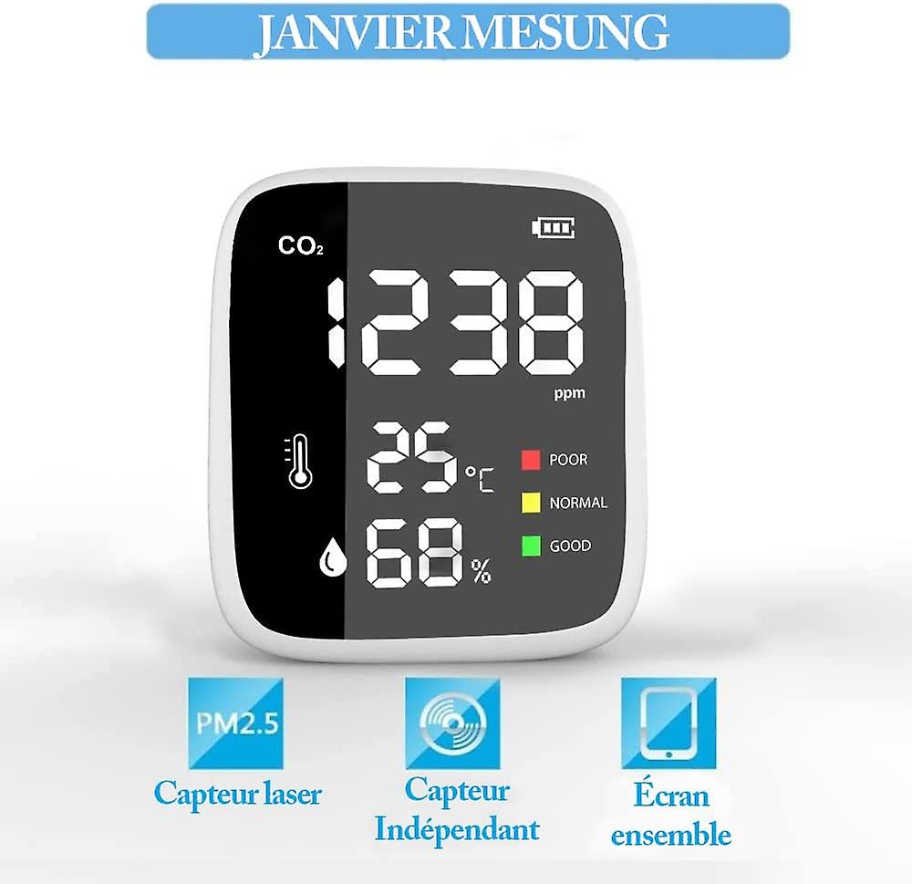Pxcl Mini Portable Co2 Detector - Home Co2 Sensor - Devices For ...