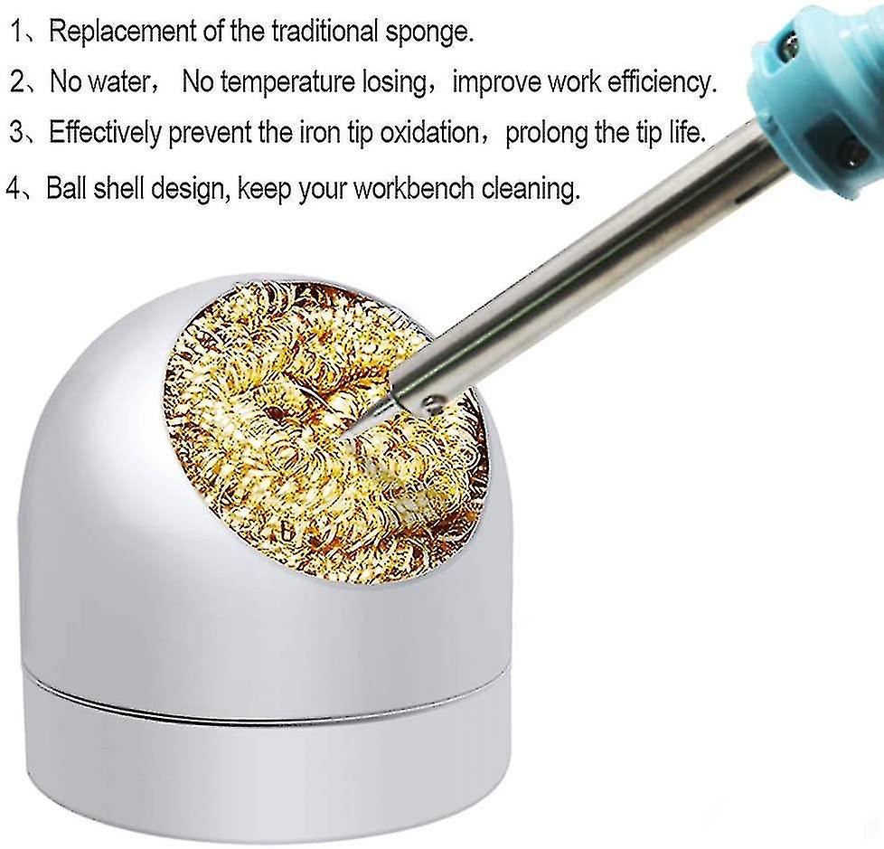 Solder Tip Cleaner Iron Tip Cleaner Brass Tip Cleaner Kit Brass Ball ...